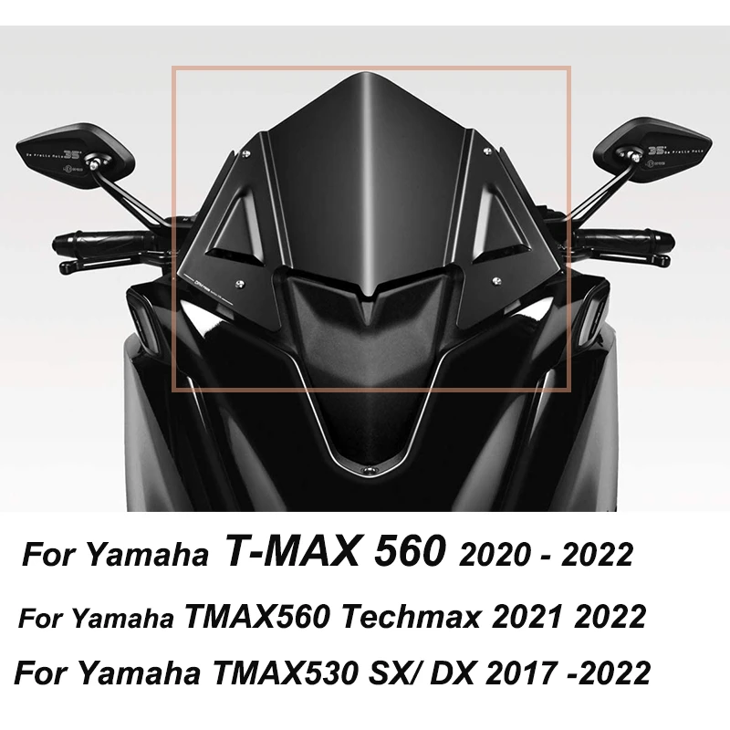 TMAX560-Motorcycle-Windshield-Wind-Deflector-Windscreen-Protection ...