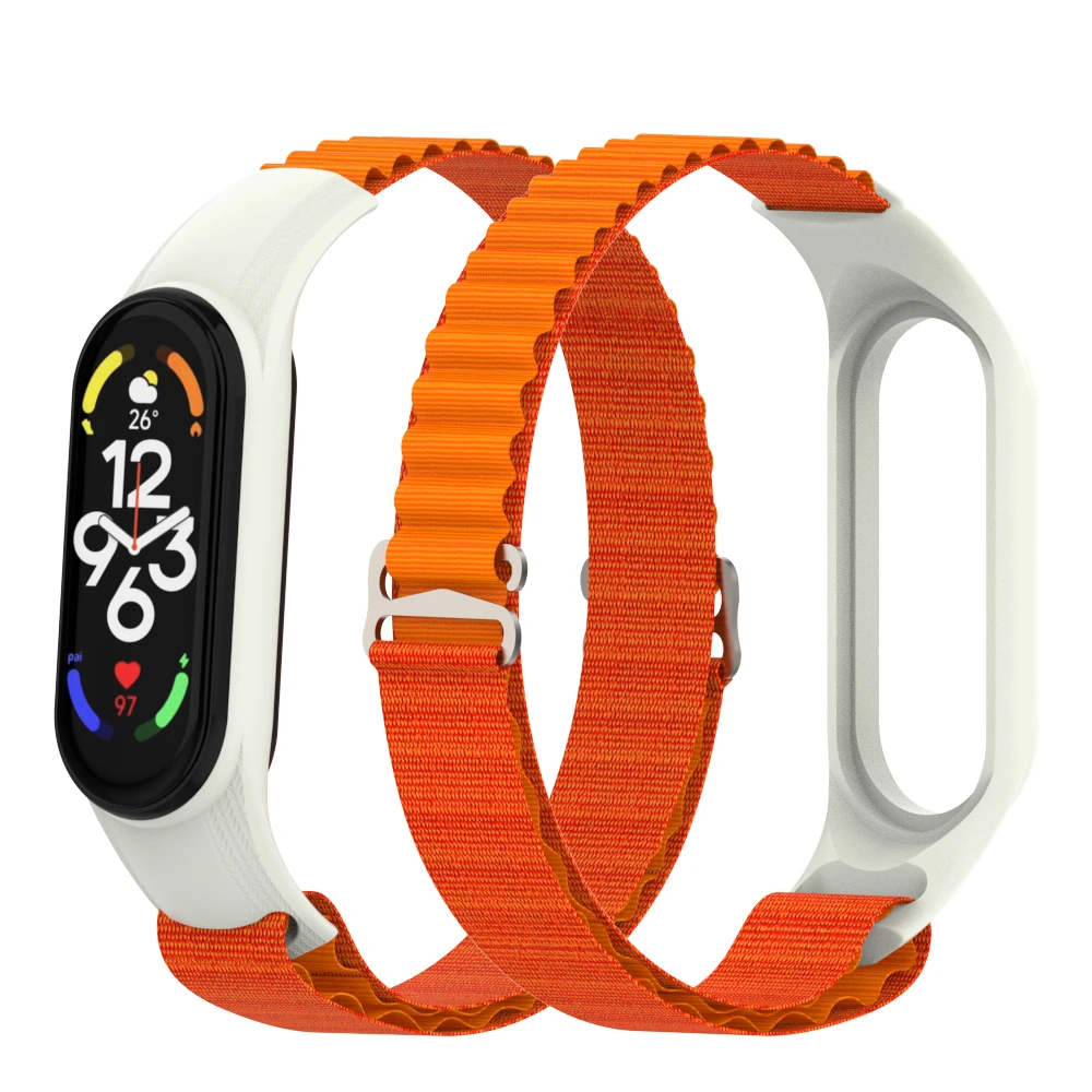 Nylon-loop-strap-For-Xiaomi-Mi-Band-Series-7-6-5-Smart-sports-bracelet ...