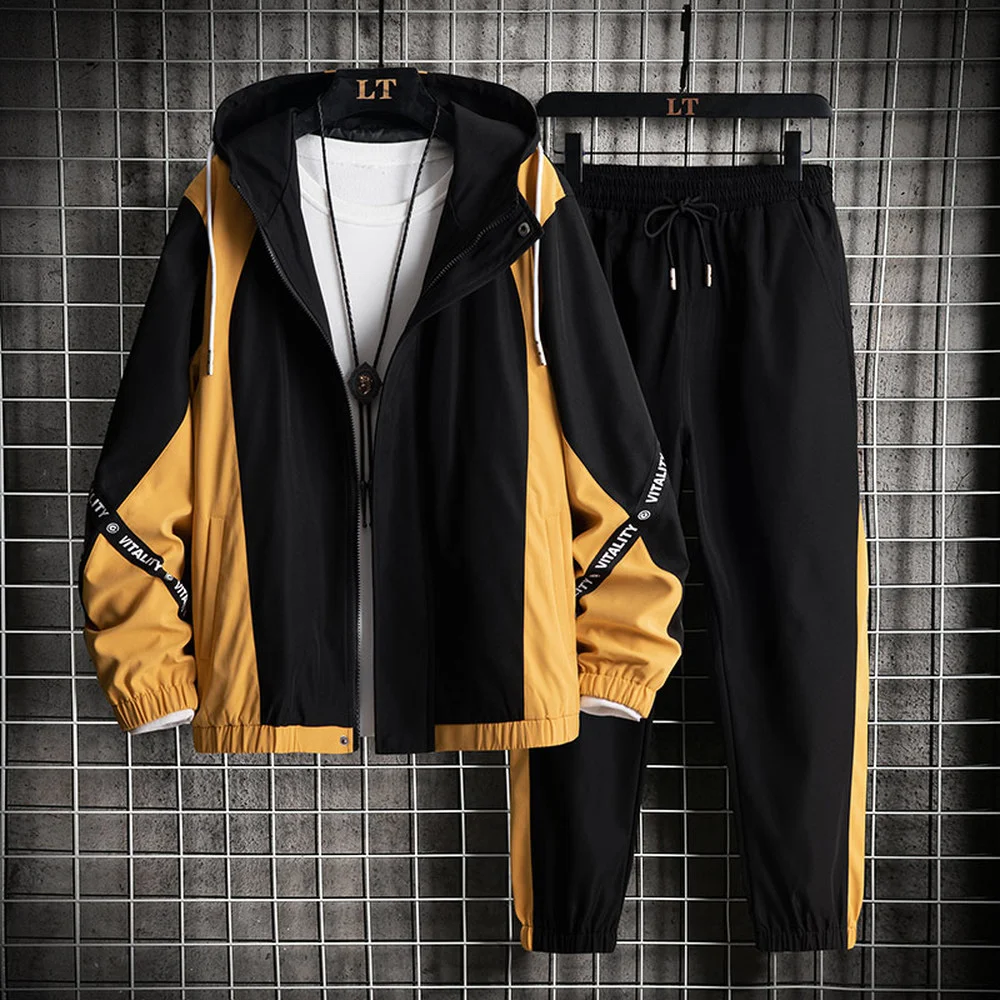 Tracksuit For Men Fashion Harajuku Clothes Japan Style 2 Piece Set Men ...