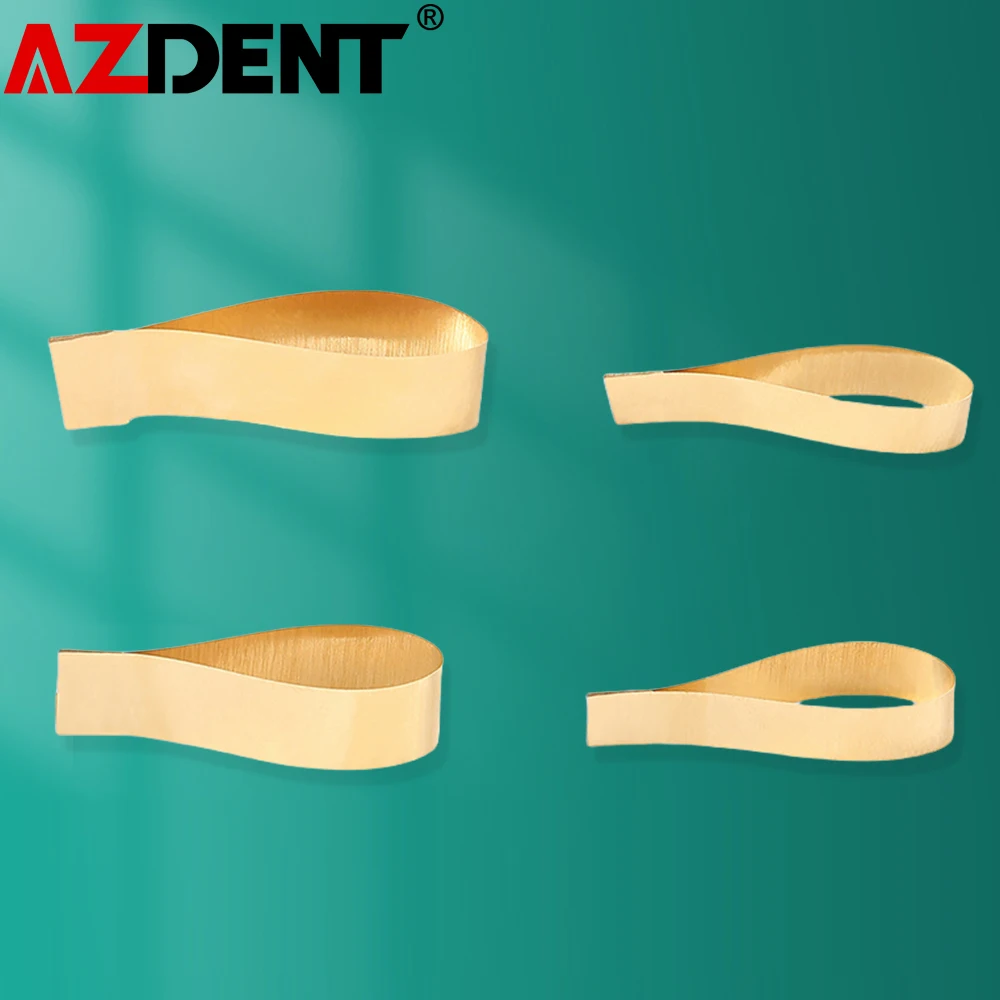 80pcs Azdent Dental T Matrix Bands Curved Straight Brass Steel T-Band ...