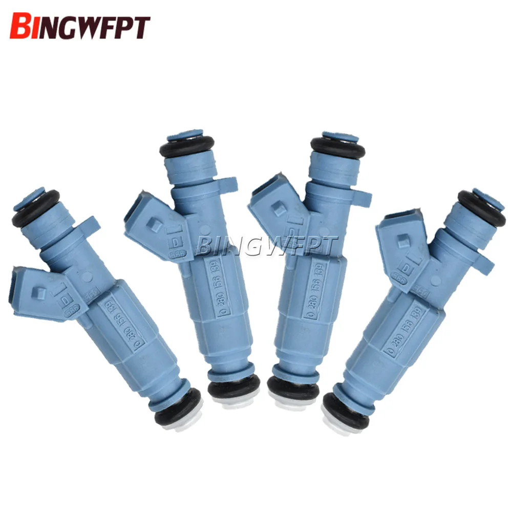 4pcs/set Fuel Injector 0280156139 307cc For 2003-2008 Peugeot 206 307 2 ...