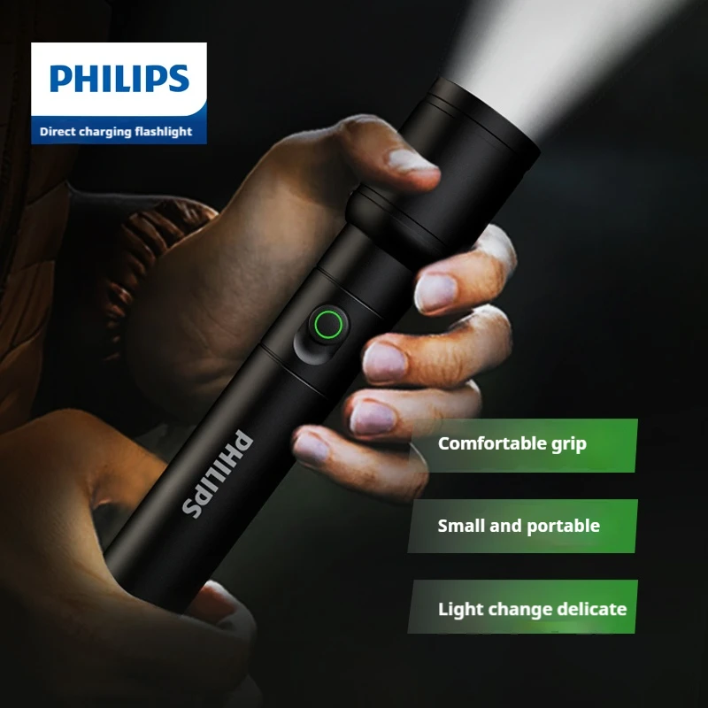 Philips LED direct charge flashlight customized lens infinitely ...