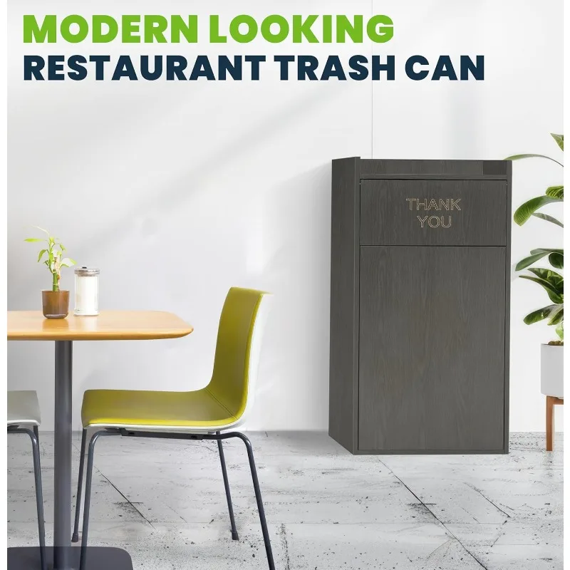 Restaurant Trash Receptacles Commercial Trash Can Wood Trash Bin