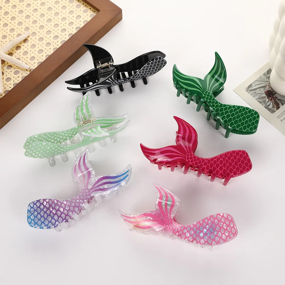 YHJ-Mermaid-Hair-Claw-Highly-Recommended-Acetate-Hair-Claw-Clips-Shark ...