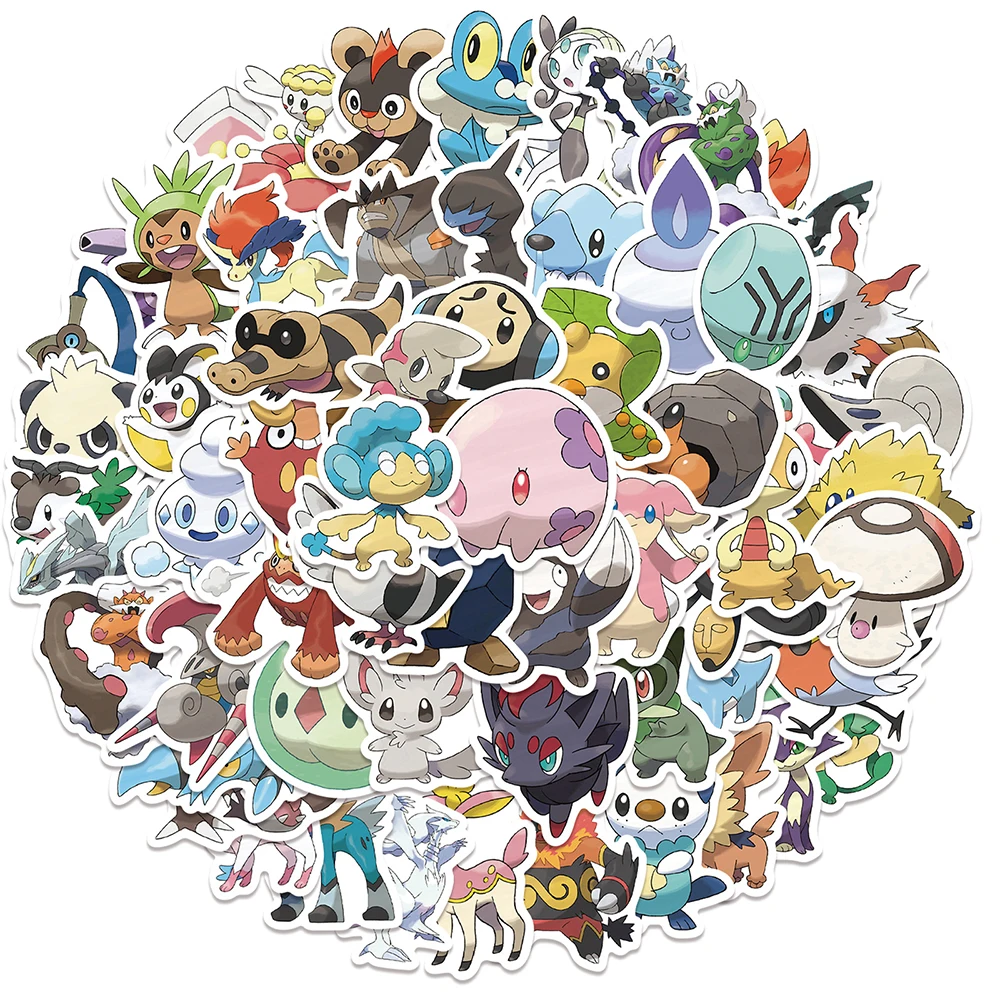 10/30/62PCS Game Pokemon Cute Anime Stickers DIY Skateboard Fridge ...