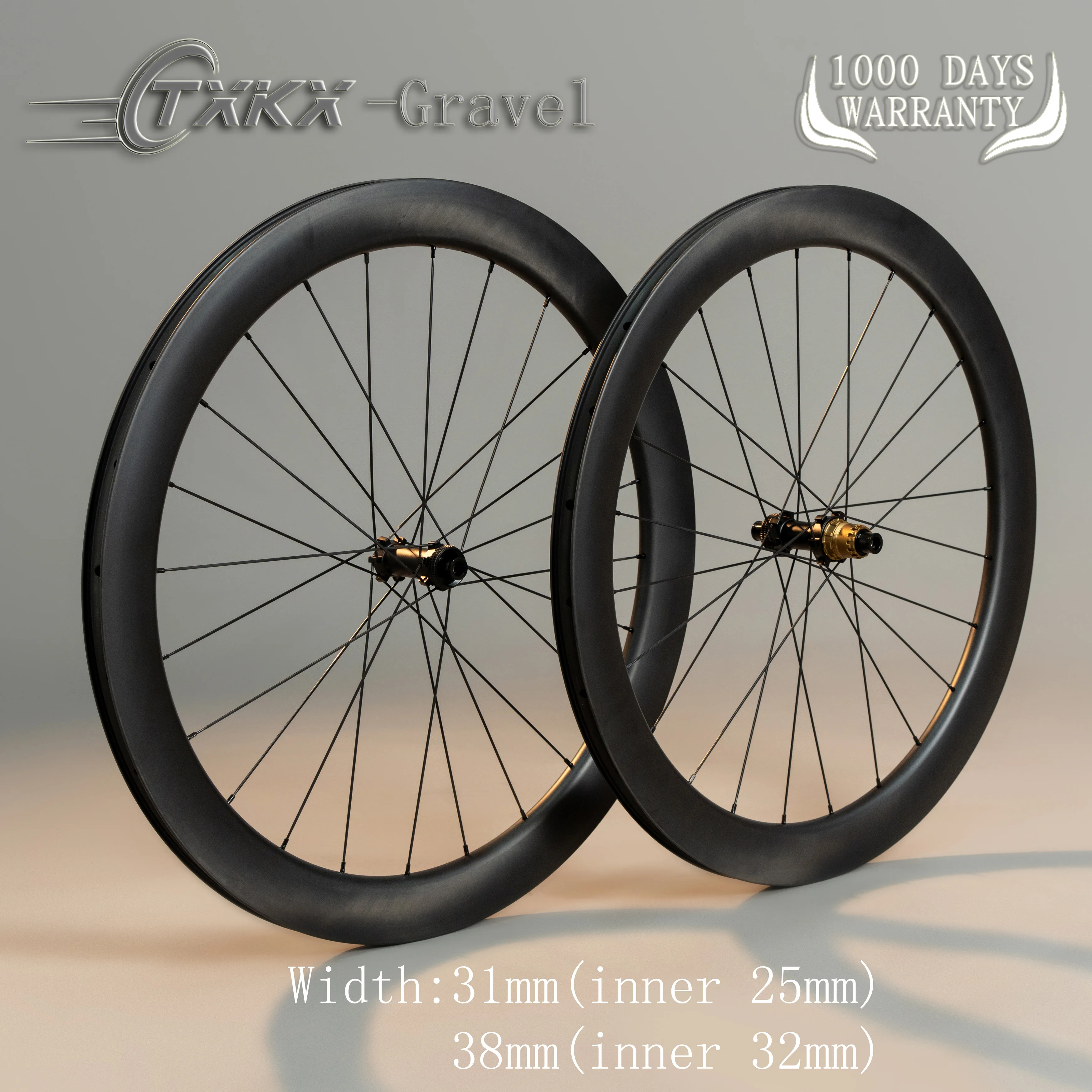 Carbon Wheelset 700C Gravel Wheels Disc Brake Road Bicycle Ultralight ...