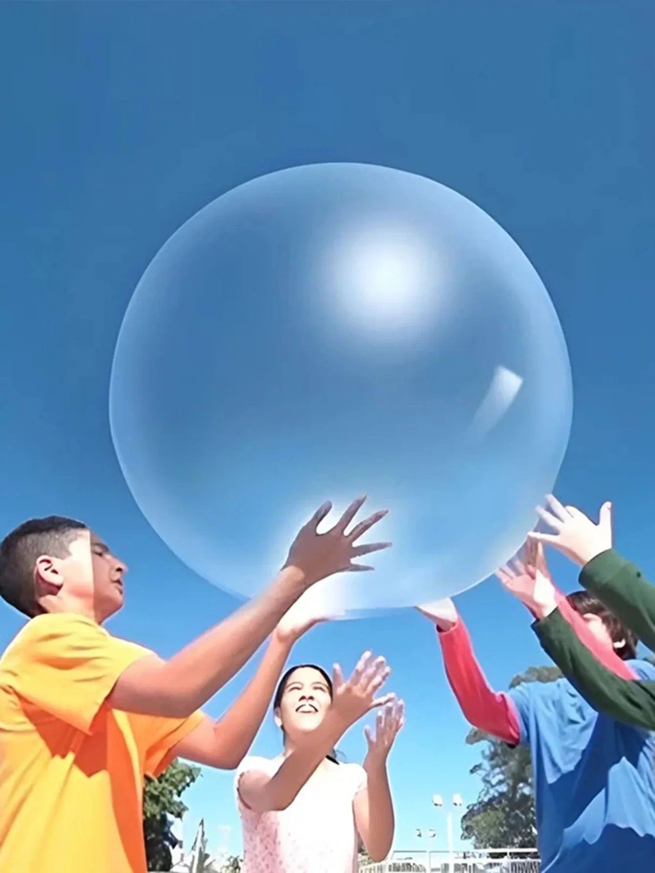 50CM-Bubble-Ball-Outdoor-Air-Water-Filled-Bubble-Ball-Children-Blow-Up ...