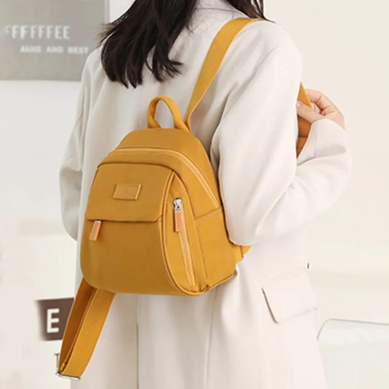 Backpack Women 2023 New Trending Women's Mini Backpack Waterproof Nylon ...