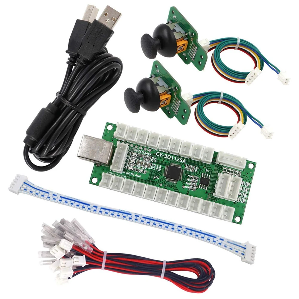 Joystick Arcade Game Controller 3d Gamepad Analog Stick Sensor Fly Joystick Usb Encoder Cable ...