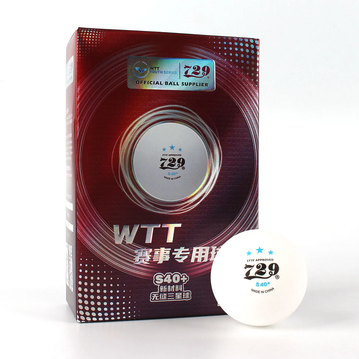 Original 729 Friendship 3stars White Balls 40+ New Materials Plastic ...