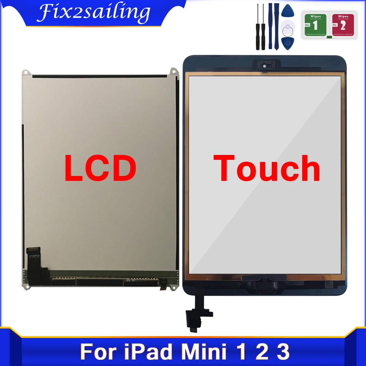 Tested-LCD-Touch-Screen-Digitizer-For-iPad-Mini-1-2-3-A1432-A1454-A1455 ...