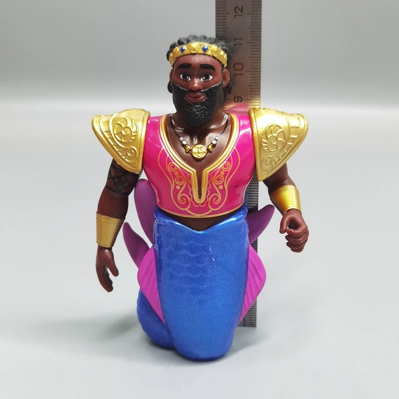 8-13cm cartoon black mermaid action figure joint doll kids collection ...