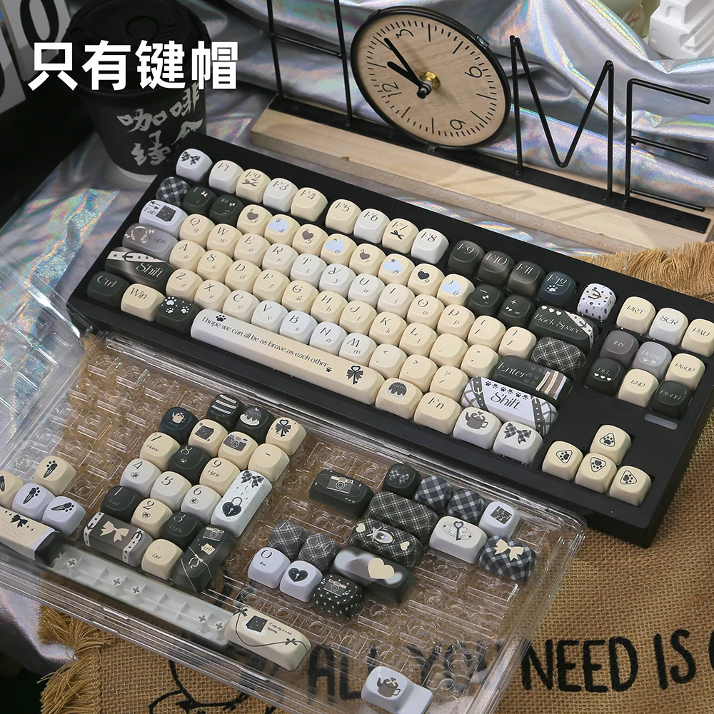 131 key MOA profile PBT Keycaps Mechanical Keyboard 6.25u Keycaps ...