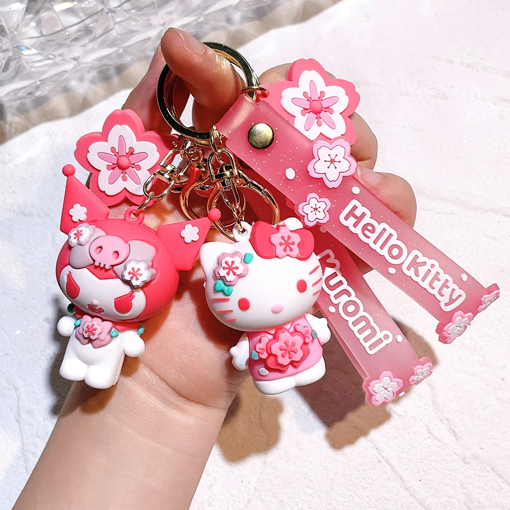 Cherry-Blossoms-Sakura-My-Melody-Keychain-Cute-Girl-Kawaii-Sanrio-Anime ...