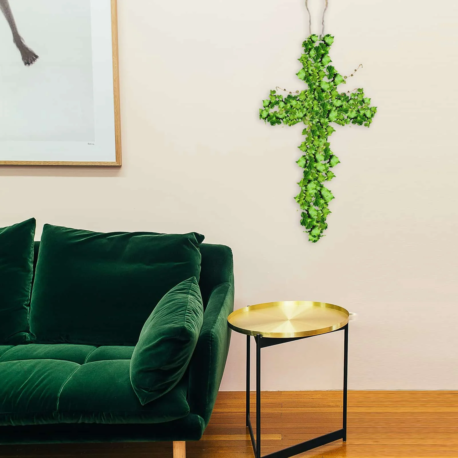 Cross Metal Garland Frame Metal Wire Garland Form Floral Garden Metal ...