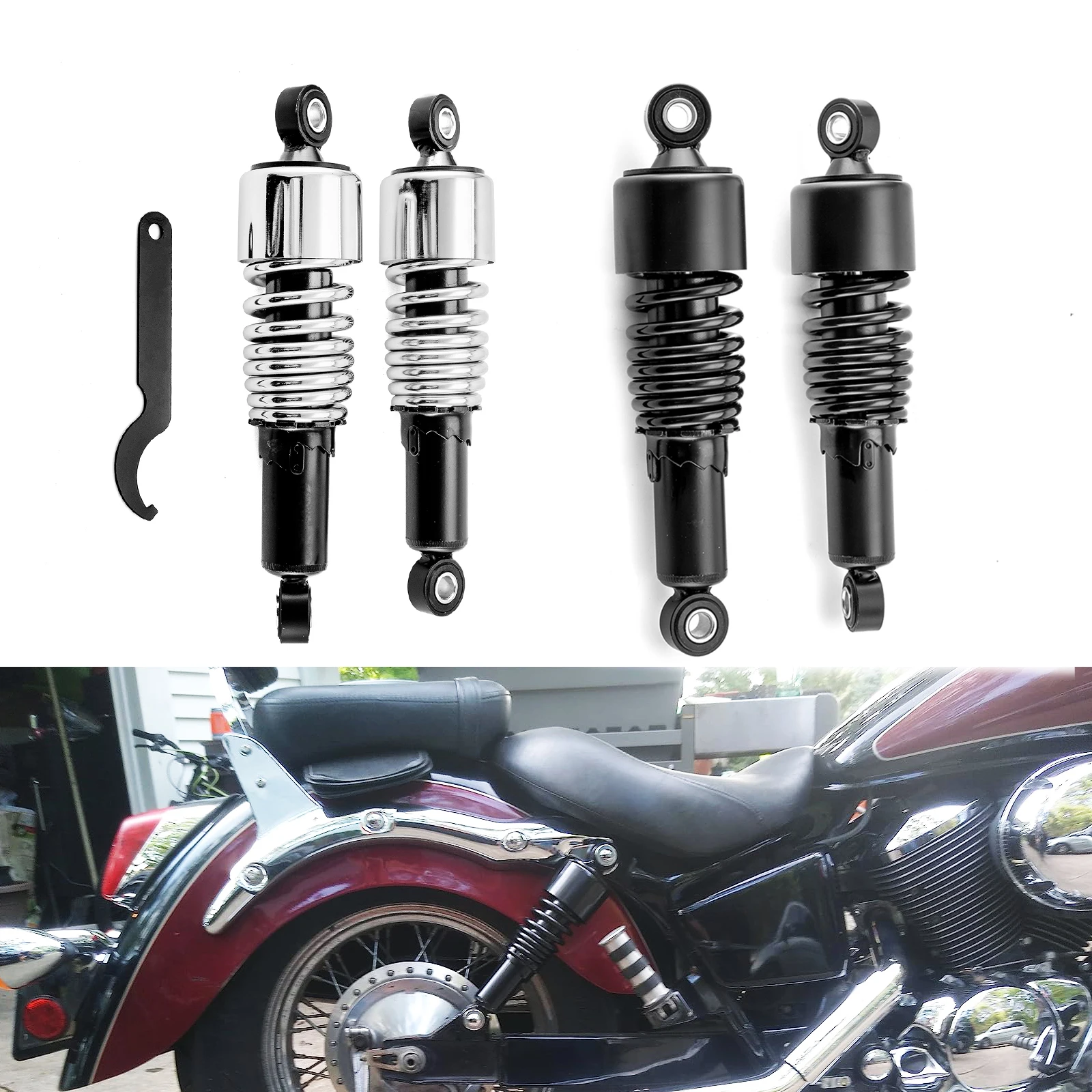 Motorcycle-267mm-10-5-Rear-Shock-Absorbers-Lowering-Slammer-Kits-for ...