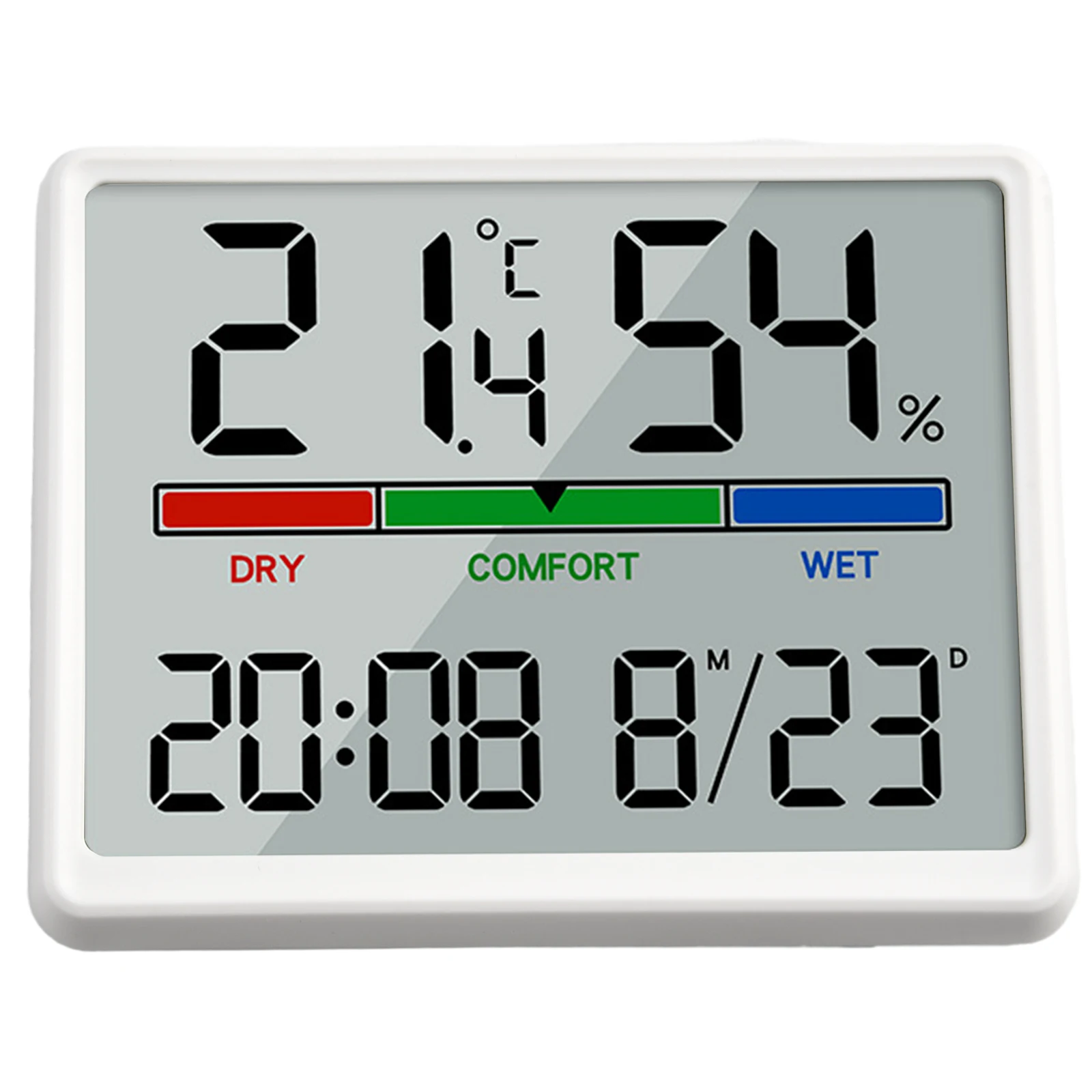 3-5In-Electronic-Clock-Home-Indoor-Temperature-Humidity-Meter-LCD ...