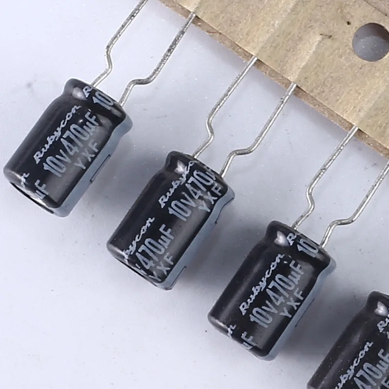 20pcs RUBYCON YXF 470uf 10v 470mfd Capacitor high frequency 105C 8*11mm ...