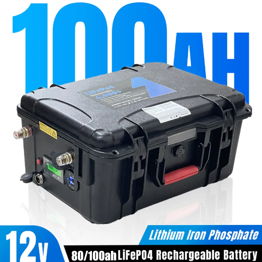 Waterproof-IP67-12V-80ah-100Ah-Lithium-Iron-Battery-Pack-for-Fishing ...