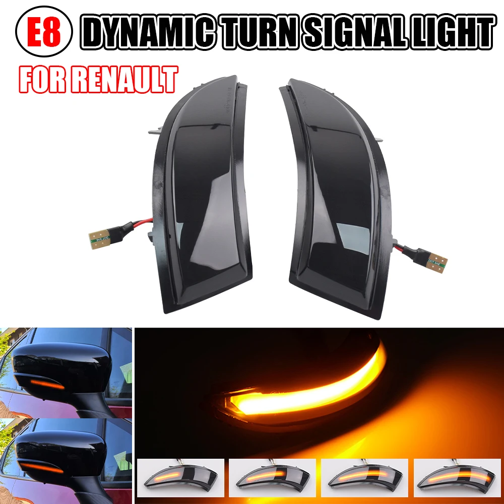 1Pair For Renault Clio IV Captur Lutecia Dynamic Turn Signal LED Side ...