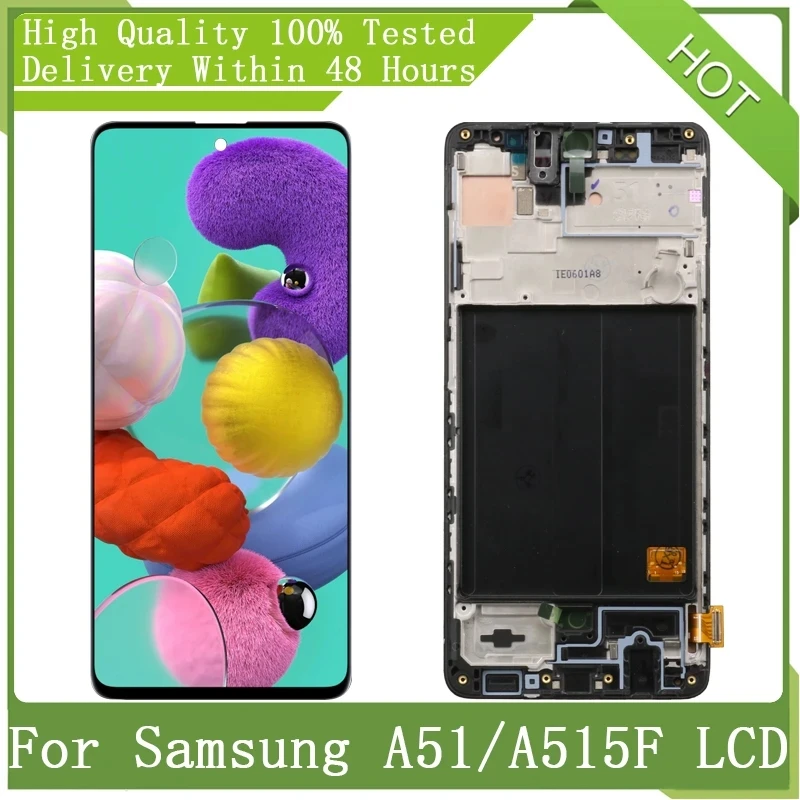 Screen For Samsung Galaxy A51 A515 LCD Touch Display Digitizer Assembly Replacement Assembly For ...