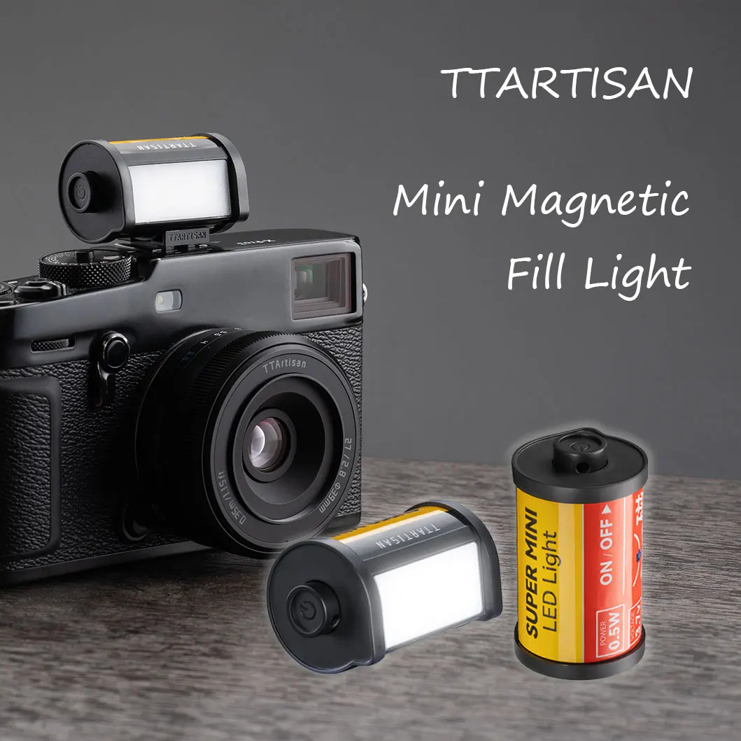 TTartisan-Mini-Magnetic-LED-Fill-Light-with-Cold-Shoe-Mount-On-Camera ...