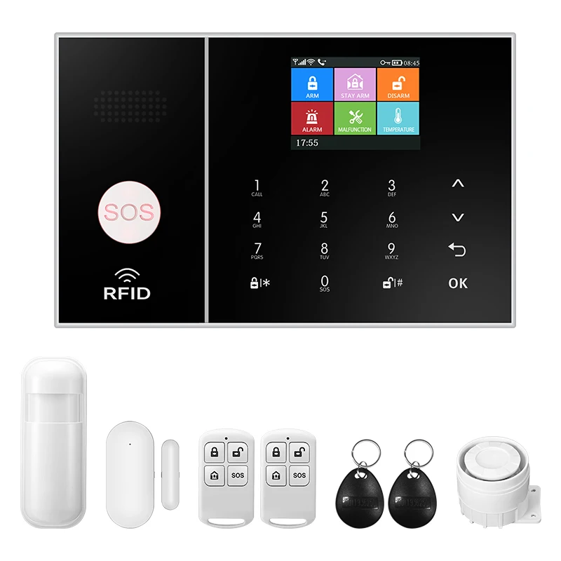 PGST-Smart-Life-Alarm-System-for-Home-WIFI-GSM-Security-Alarm-Host-with ...