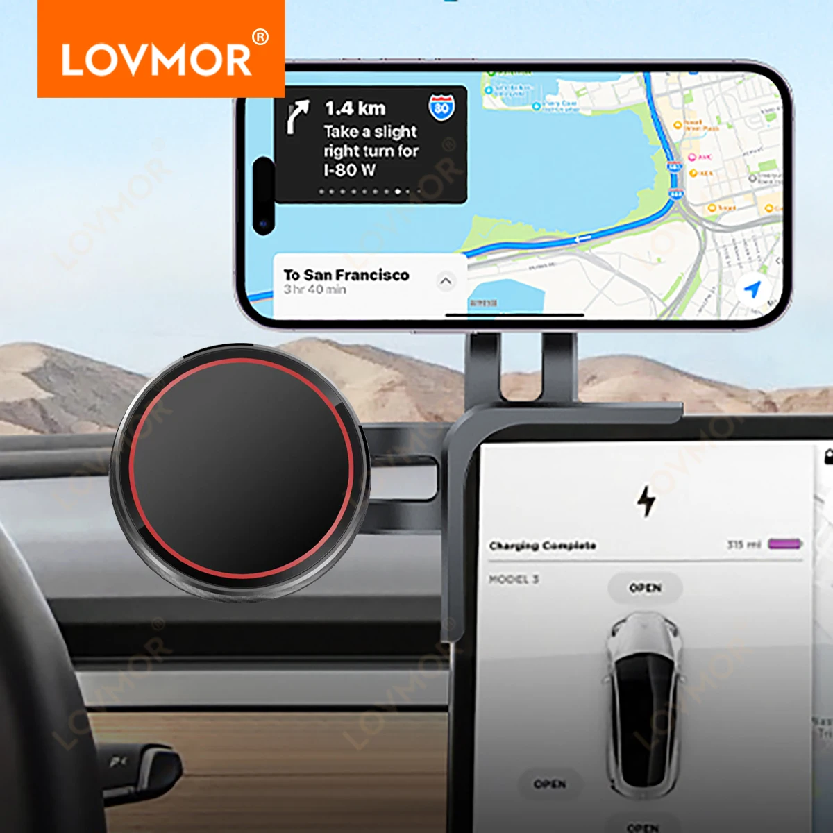 For-MagSafe-Tesla-Model-3-Model-Y-Car-Mount-Phone-Holders-Hands-Free ...