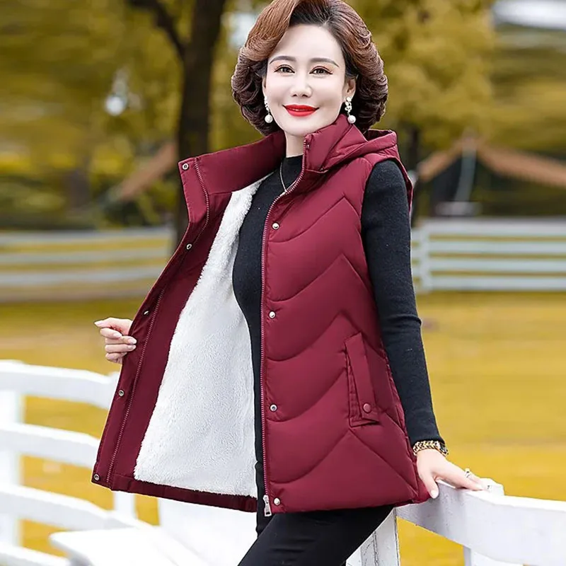 Woman-Vest-Autumn-Winter-Warm-Down-Cotton-Vests-Thick-Removable-Hooded ...