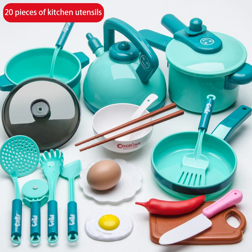 20-Pieces-Set-Children-Portable-Simulation-Cookware-Model-Assortment ...