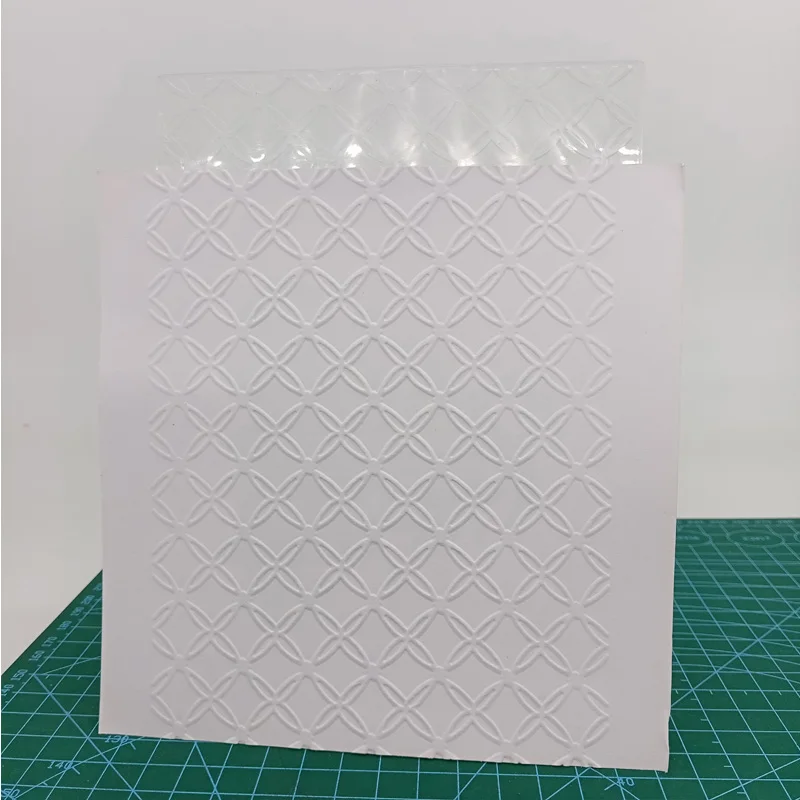Diamond Background Embossing Folder Plastic Scrapbooking Craft Embosser ...