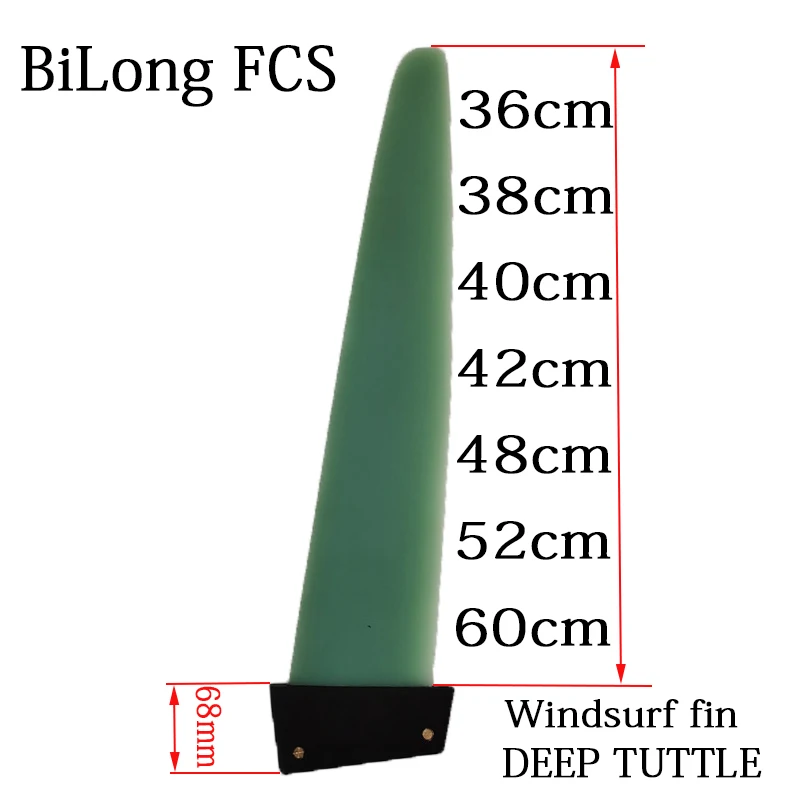 For-DEEP-Tuttle-Box-Windsurf-fin-Kiteboards-Fin-Glass-Fiber-Light-green ...