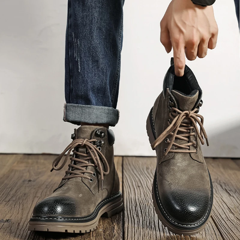 Botas-c-modas-de-marca-para-hombre-botines-cl-sicos-de-alta-calidad-a ...