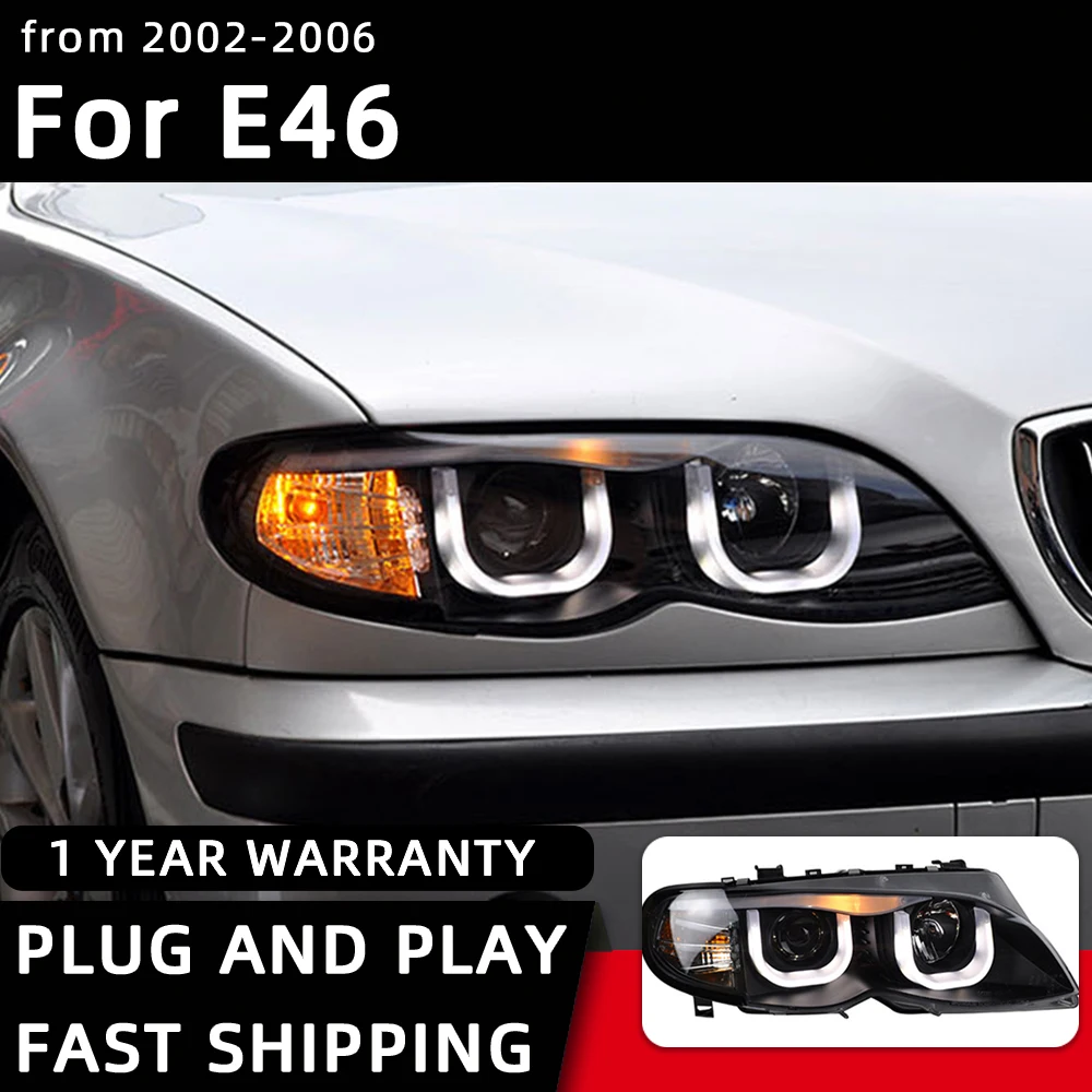 Car Styling Headlights for E46 LED Headlight 2002-2006 320i 318i 323i ...