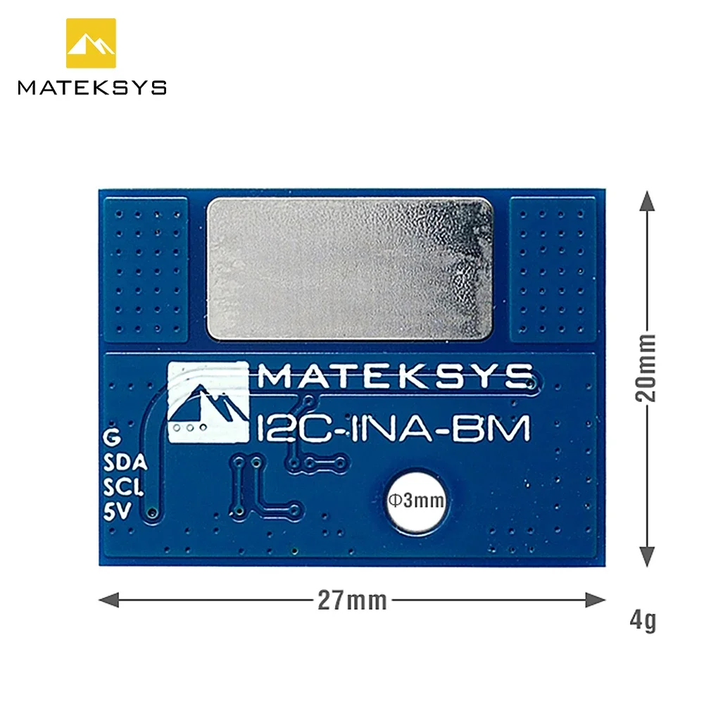 MATEK MATEKSYS ULTRA-PRECISE I2C POWER MONITOR,I2C-INA-BM Current 0~204 ...