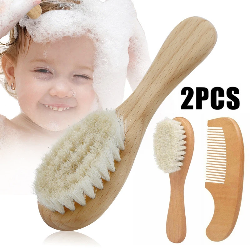 2-pezzi-spazzola-per-capelli-e-pettine-per-bambini-Set-pettine-in-legno ...
