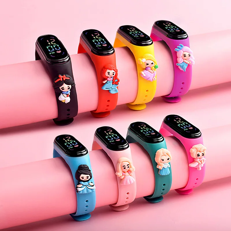 New-Princess-Touch-LED-Girls-Watches-For-Kids-Sports-Colorful-Bracelet ...