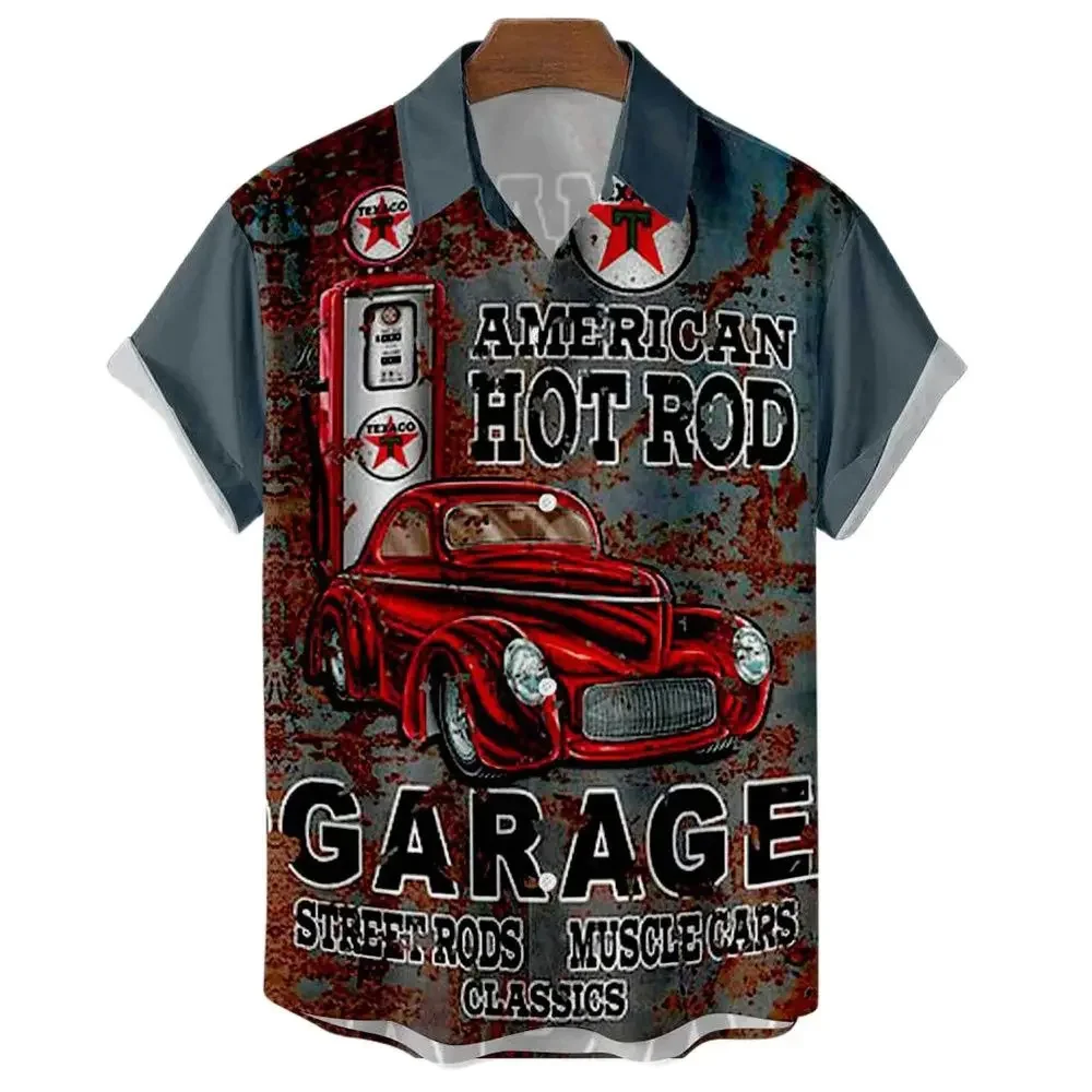 66th Highway Racing Printed Short Sleeve Shirt, 3D Highway Bus Printed ...