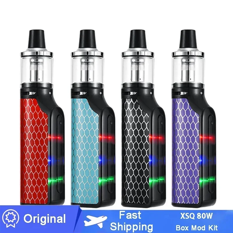 Vape-80W-Box-Mod-Kit-3-0ml-Tank-OLED-Screen-Electronic-Cigarettes ...