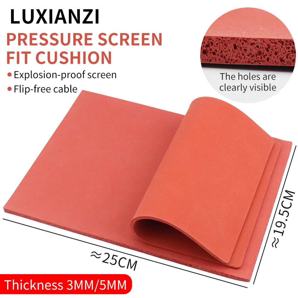 LUXIANZI 3/5mm Pressing Mat Laminating Machine Silicone Pad Thick Super ...