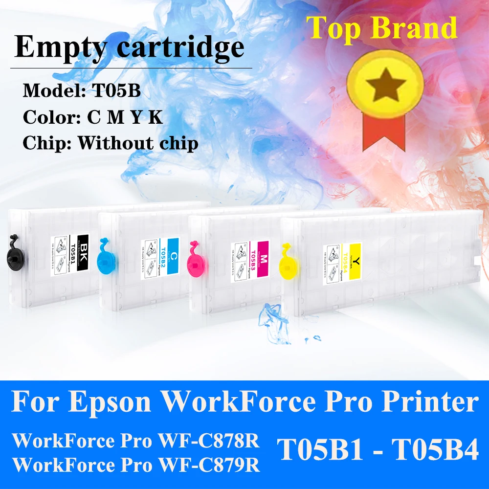 T05B1-T05B4-without-chip-ink-cartridge-for-Epson-WorkForce-Pro-WF-C878R ...