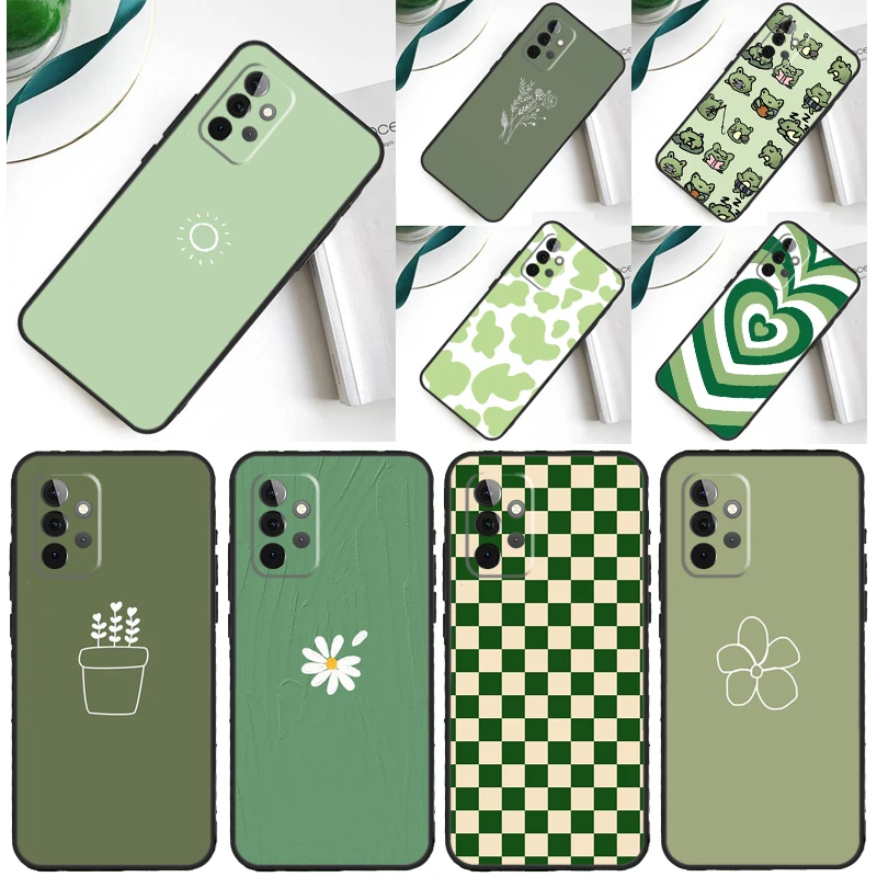 green-aesthetic-Case-For-Samsung-Galaxy-A54-A34-A24-A14-A12-A22-A32-A42 ...