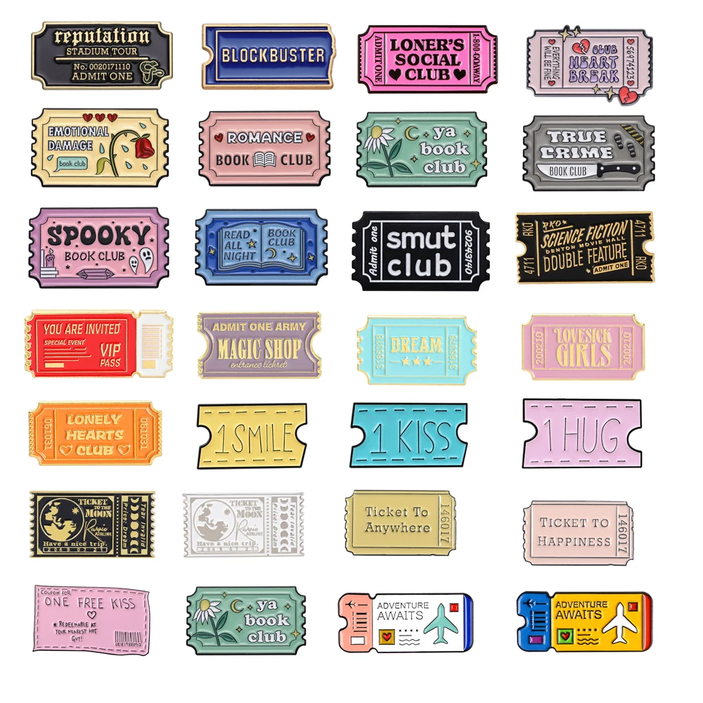 Creative Ticket Enamel Brooch: The Ultimate Guide to Wearing Your ...