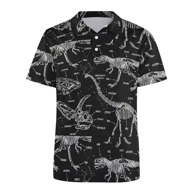 Cool 3d Print Lobster Frog Dinosaur Polo Shirt For Men Summer Casual ...