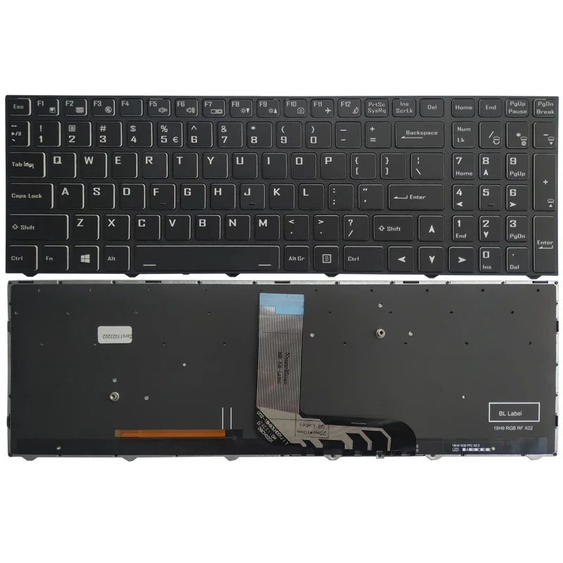 US-English-New-Laptop-Keyboard-for-Clevo-NH55-NH58-NH57-NH70-NH77-NK50 ...