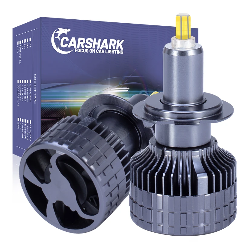 Carshark 9012 Hir2 H7 Led Bulbs Canbus Super 30000lm H1 H8 H9 H11 Car Headlight Lamps Ice 12v ...