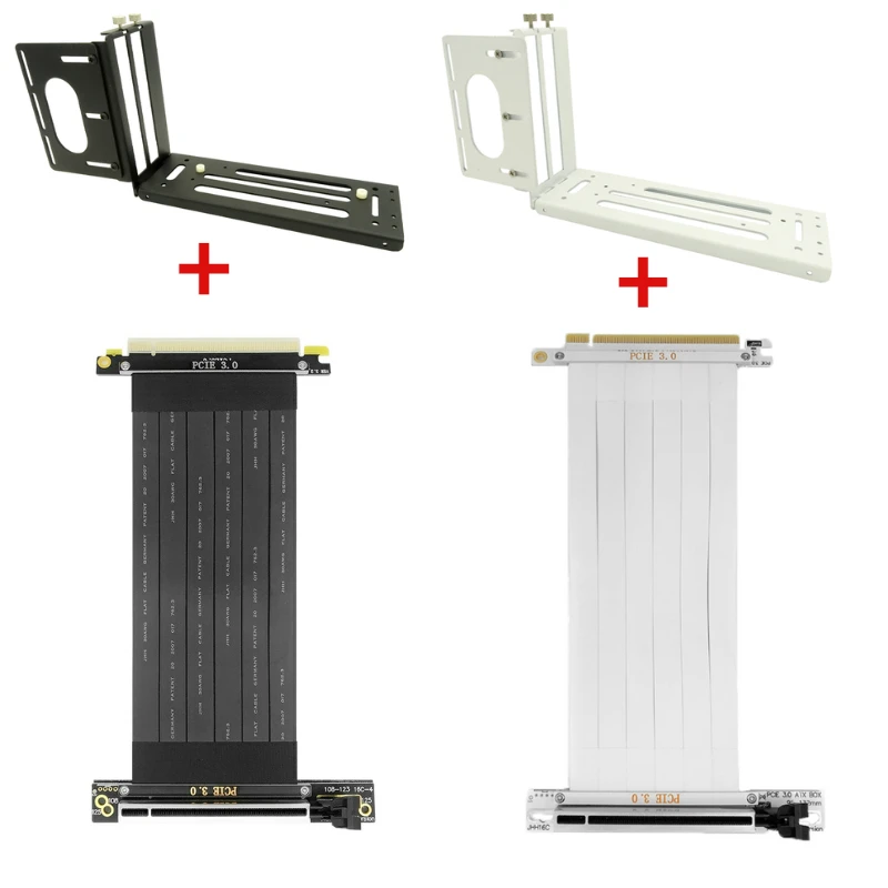New Black White Pci-e Gtx Rtx Graphics Video Card Upright Bracket Gpu ...