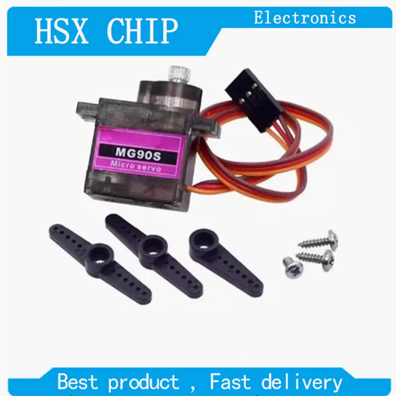 MG90S Micro Servo Motor Metal Gear Analog RC Servomotor 180 Degree 360 ...