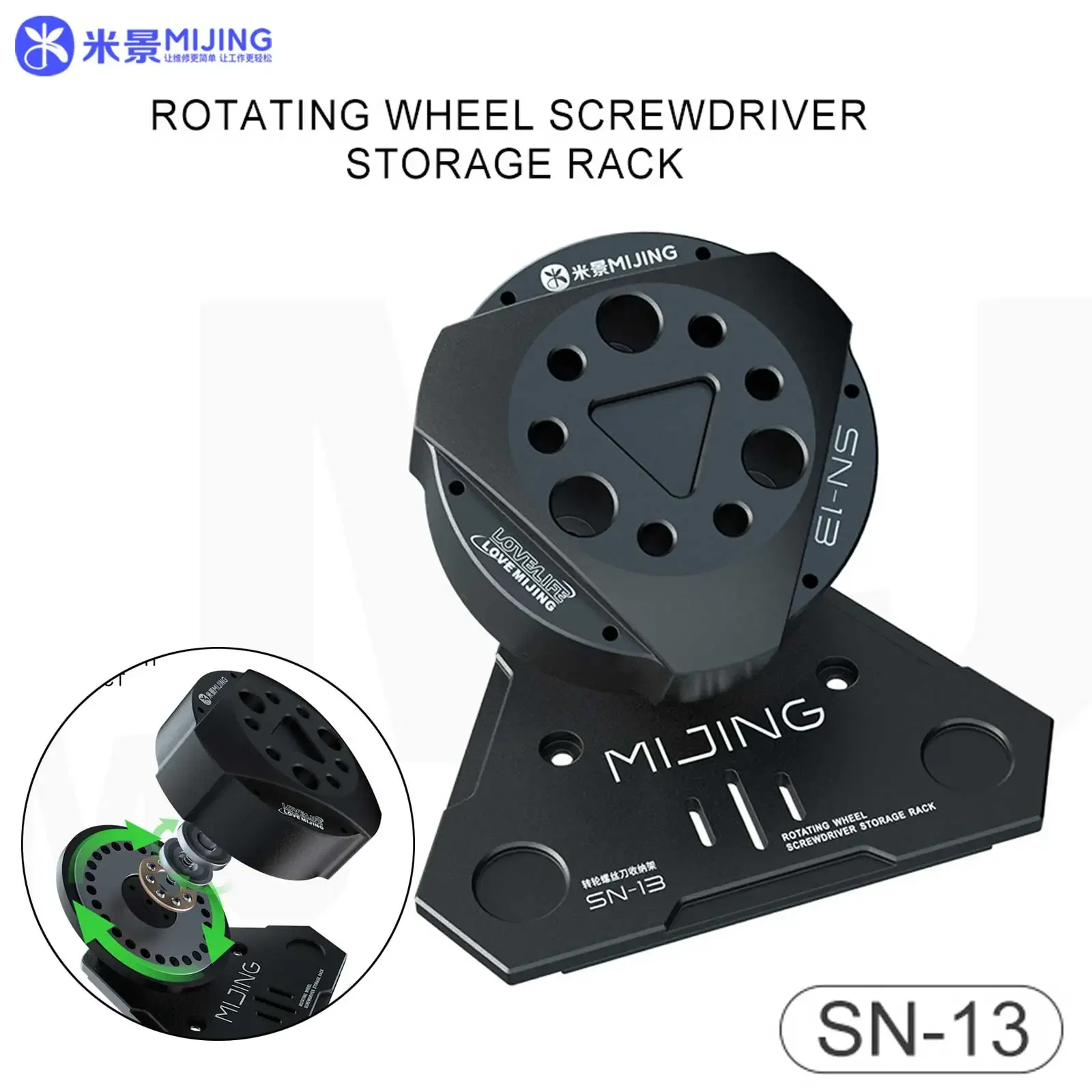 Mijing SN-13 Rotating Screwdriver Storage Box For Mobile Phone Repair ...