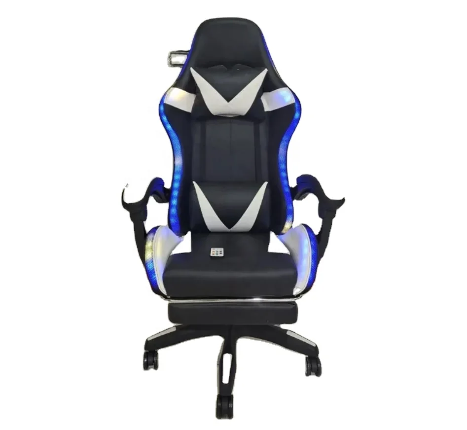 Cheap-Wholesale-Rgb-Blue-Computer-Rocker-Gaming-Chair-Swivel-Reclining ...